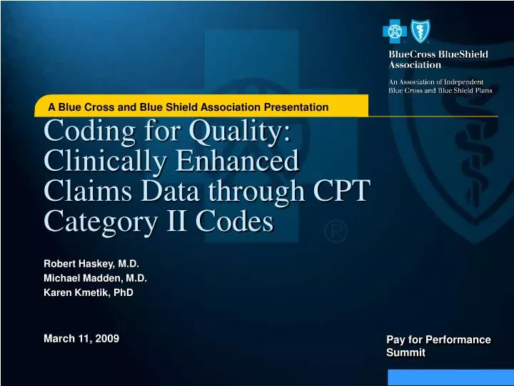 PPT Coding For Quality Clinically Enhanced Claims Data Through CPT ppt-coding-for-quality-clinically-enhanced-claims-data-through-cpt