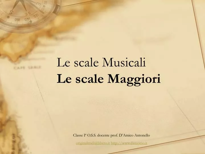 PPT - Le scale Musicali Le scale Maggiori PowerPoint Presentation, free download - ID:478531