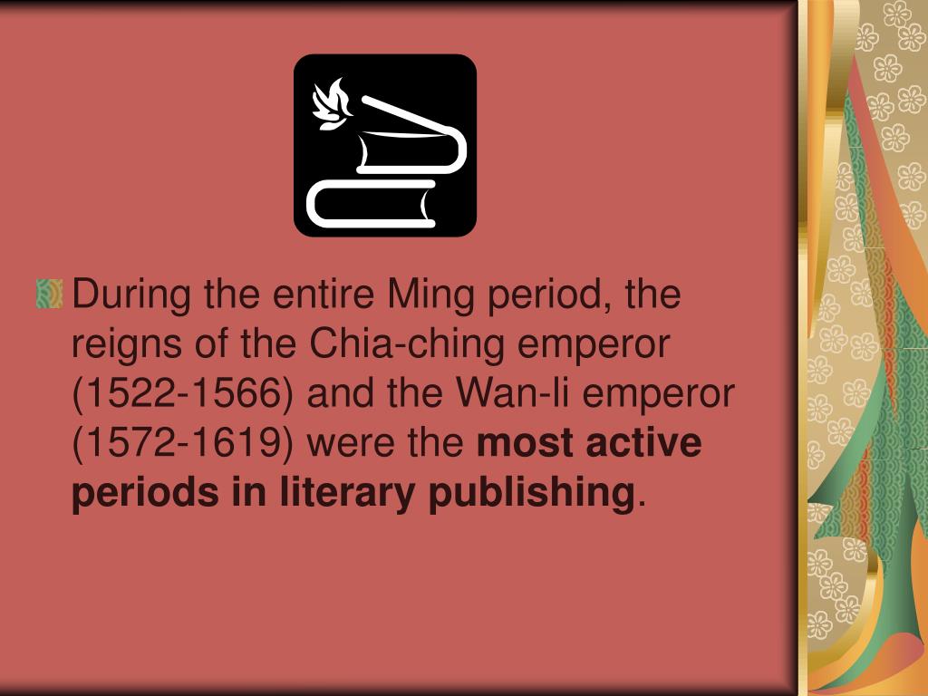 PPT - Ming Dynasty Literature PowerPoint Presentation, free download ...