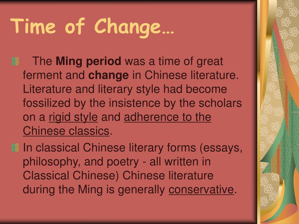 PPT - Ming Dynasty Literature PowerPoint Presentation, free download ...