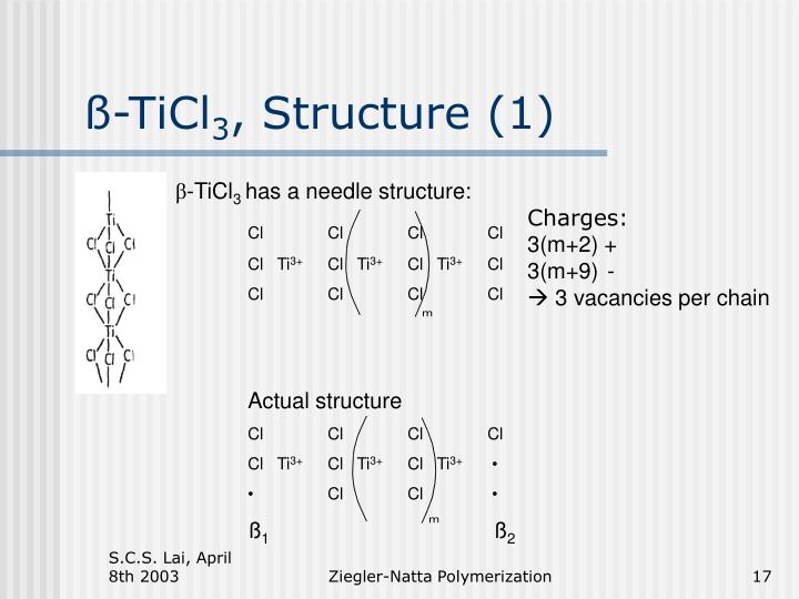 PPT - Ziegler-Natta Polymerization: Synthesis of tacticity specific ...