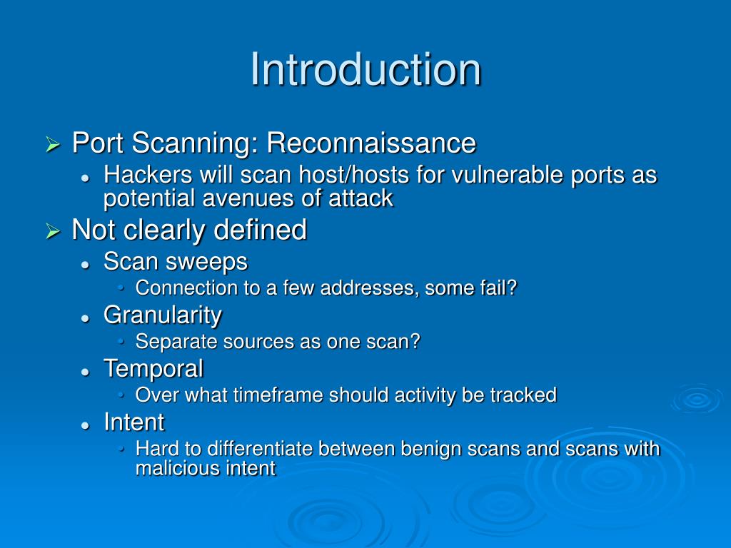 Ppt Fast Port Scan Using Sequential Hypothesis Testing Powerpoint Presentation Id479045 4175