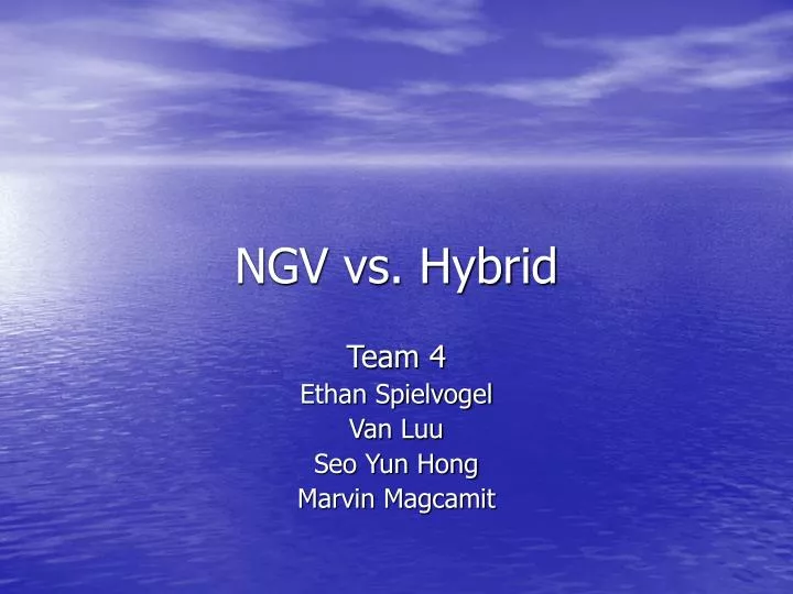 PPT - NGV vs. Hybrid PowerPoint Presentation, free download - ID:479083