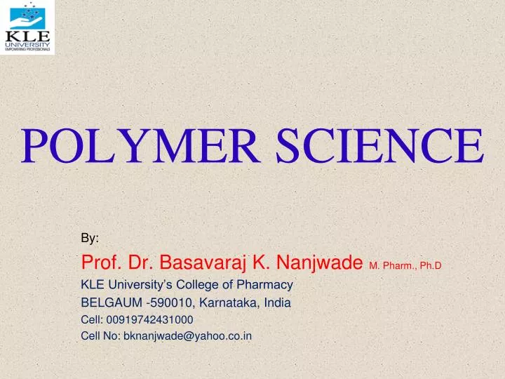 PPT - POLYMER SCIENCE PowerPoint Presentation, free download - ID:479714