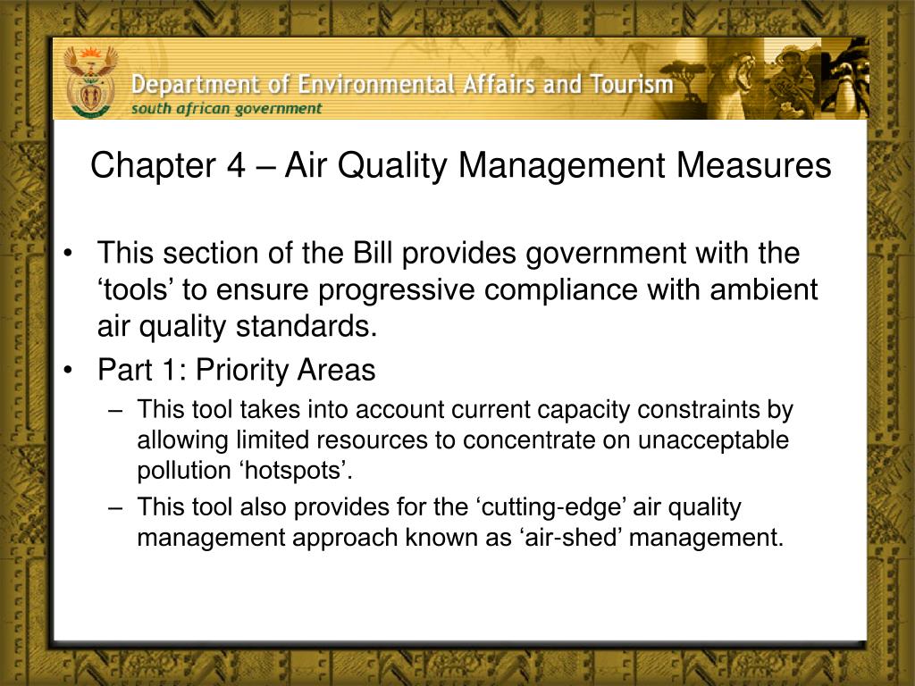 PPT - NATIONAL ENVIRONMENTAL MANAGEMENT: AIR QUALITY BILL PowerPoint ...
