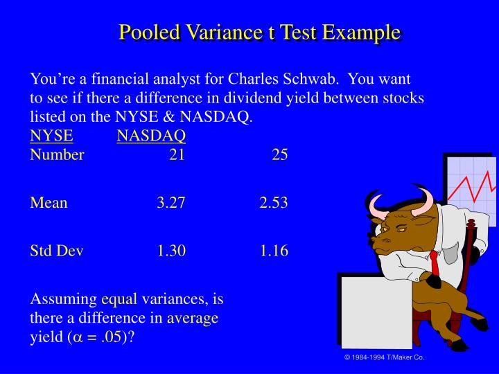 PPT - Pooled Variance t Test PowerPoint Presentation - ID:479878