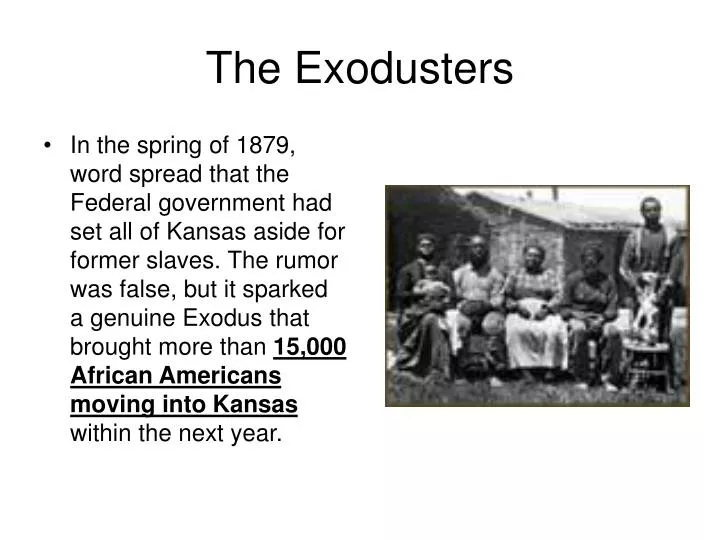 PPT - The Exodusters PowerPoint Presentation, free download - ID:480116