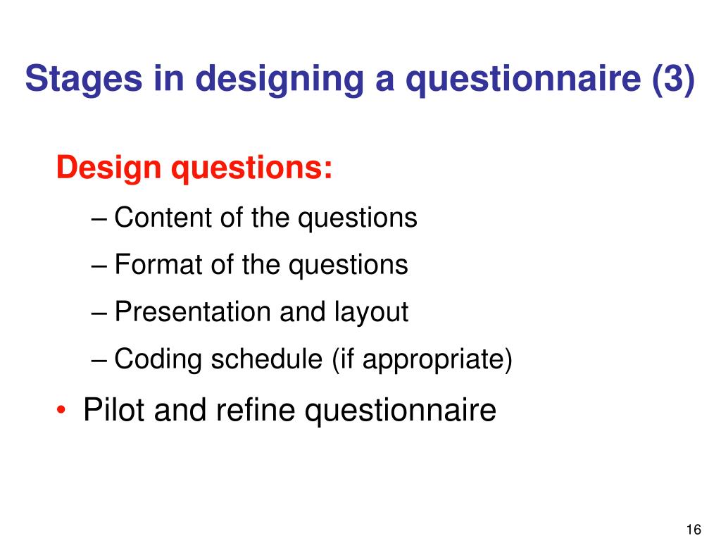 PPT - Questionnaire Design PowerPoint Presentation, free download - ID ...
