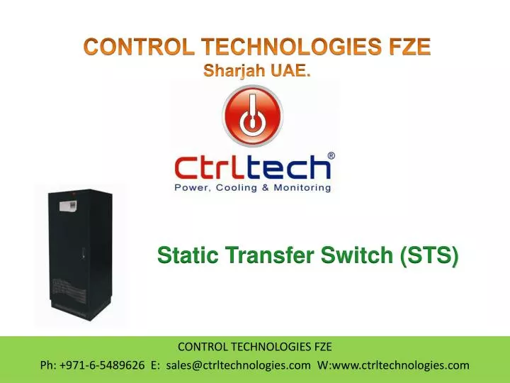PPT - Static Transfer Switch. STS. Digtial Static transfer switch ...