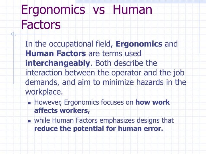 PPT - Ergonomics in an Industrial Setting PowerPoint Presentation - ID ...