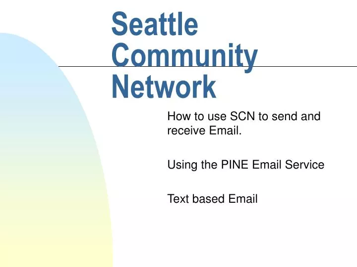 PPT - Seattle Community Network PowerPoint Presentation, free download ...