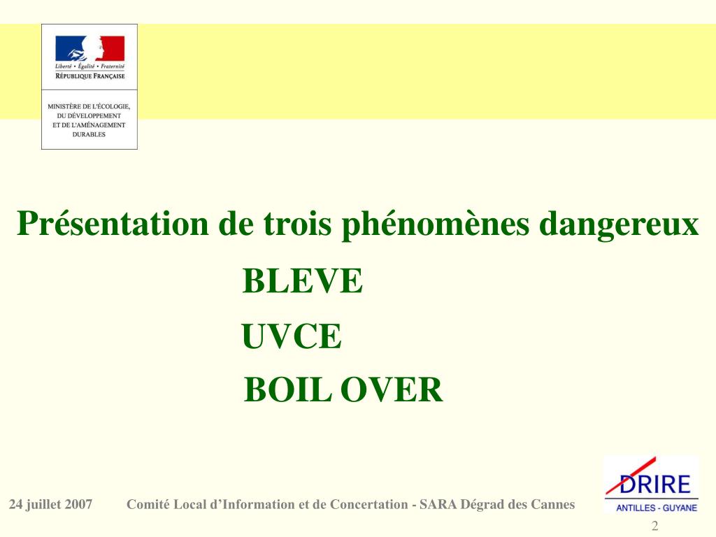 PPT - Comité Local d’Information et de Concertation de SARA Dégrad des Cannes PowerPoint ...