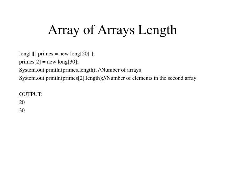 PPT - Arrays in JAVA PowerPoint Presentation - ID:482028