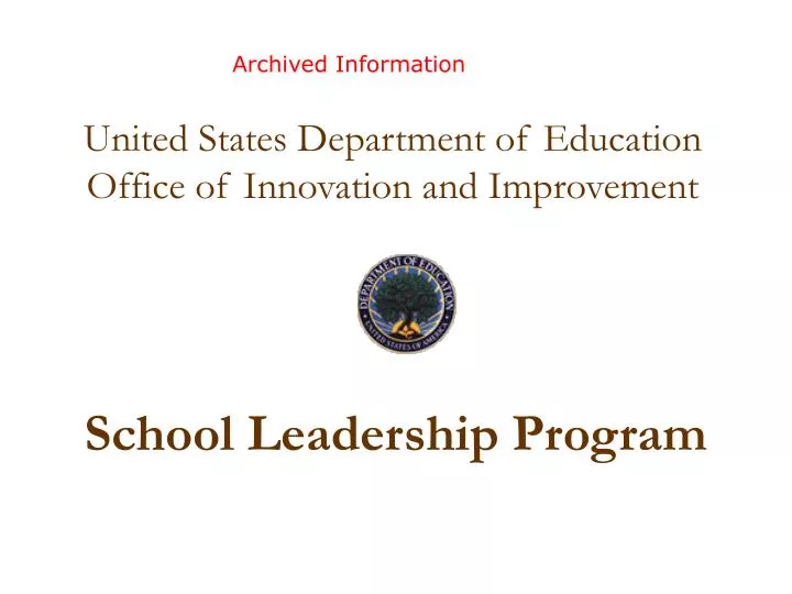 PPT - School Leadership Program PowerPoint Presentation, free download ...