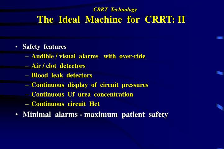PPT - Current Technology for CRRT PowerPoint Presentation - ID:482189