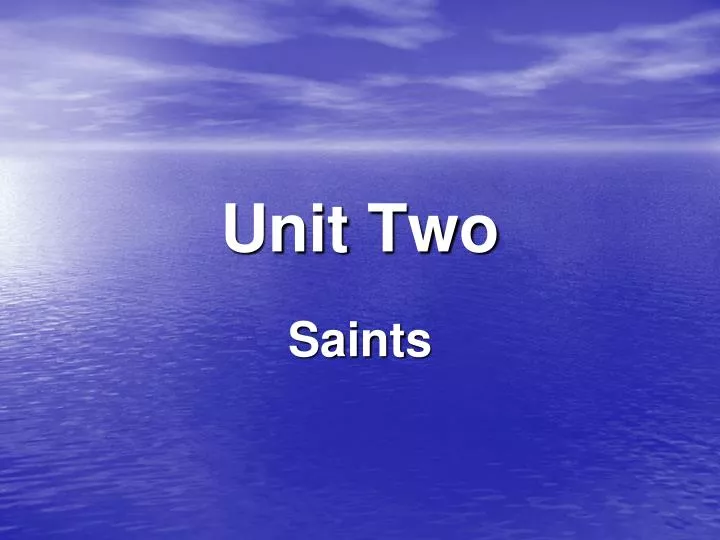 PPT - Unit Two PowerPoint Presentation, free download - ID:482335