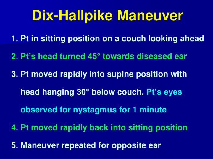 PPT - B.P.P.V. & Vestibular neuronitis PowerPoint Presentation - ID:482833
