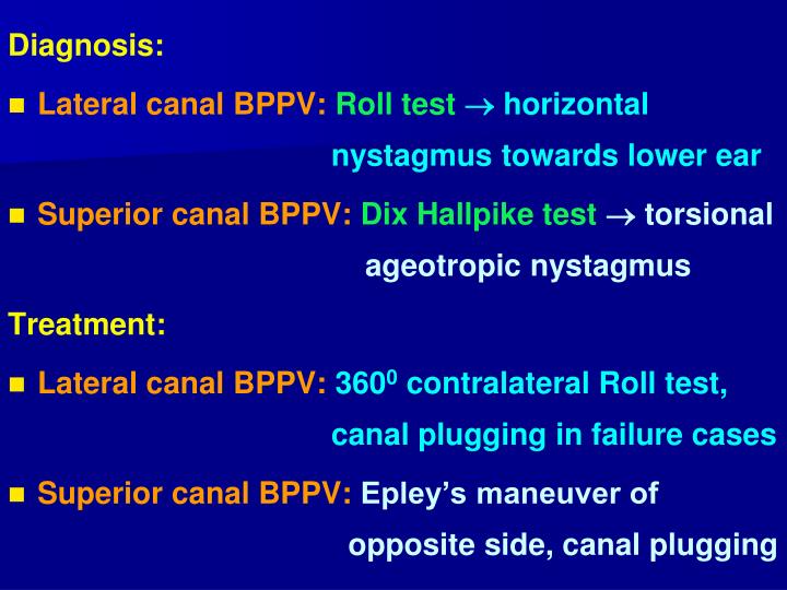 PPT - B.P.P.V. & Vestibular neuronitis PowerPoint Presentation - ID:482833
