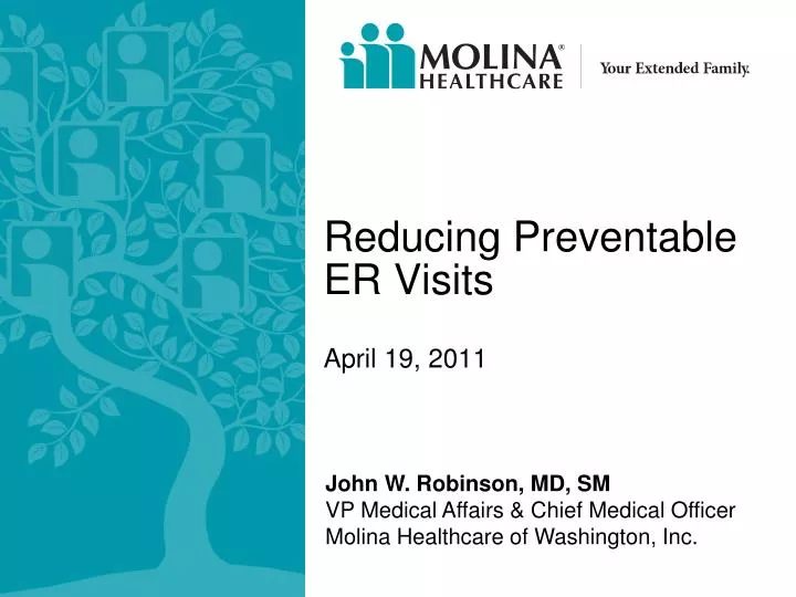 PPT - Reducing Preventable ER Visits April 19, 2011 PowerPoint ...