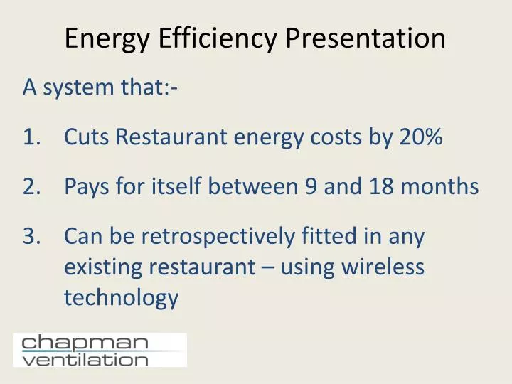 PPT - Energy Efficiency Presentation PowerPoint Presentation, free ...