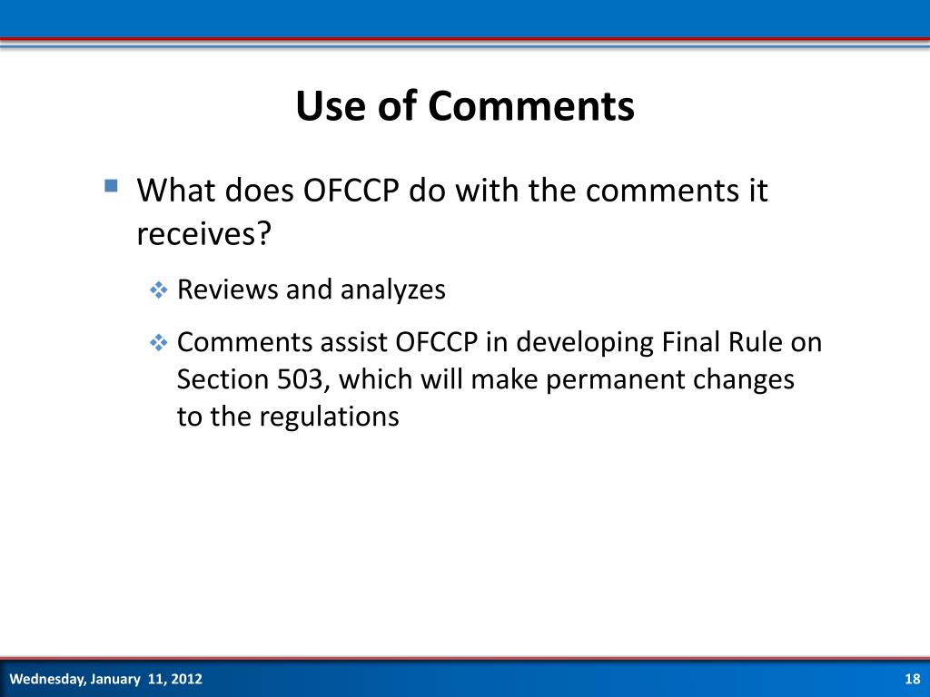 PPT - OFCCP Proposed Section 503 Regulations Webinar PowerPoint ... PPT - OFCCP Proposed Section 503 Regulations Webinar PowerPoint ...