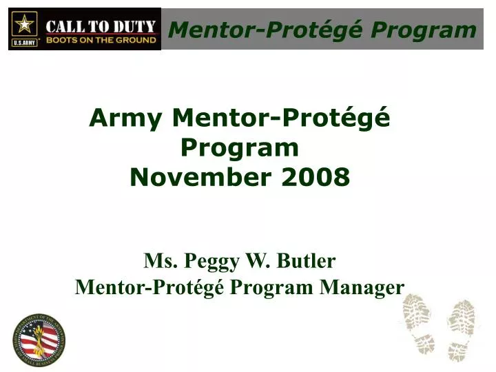 PPT - Mentor-Protégé Program PowerPoint Presentation, free download - ID:485110