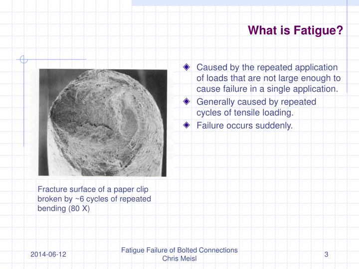 PPT - Fatigue Failure of Bolted Connections PowerPoint Presentation ...