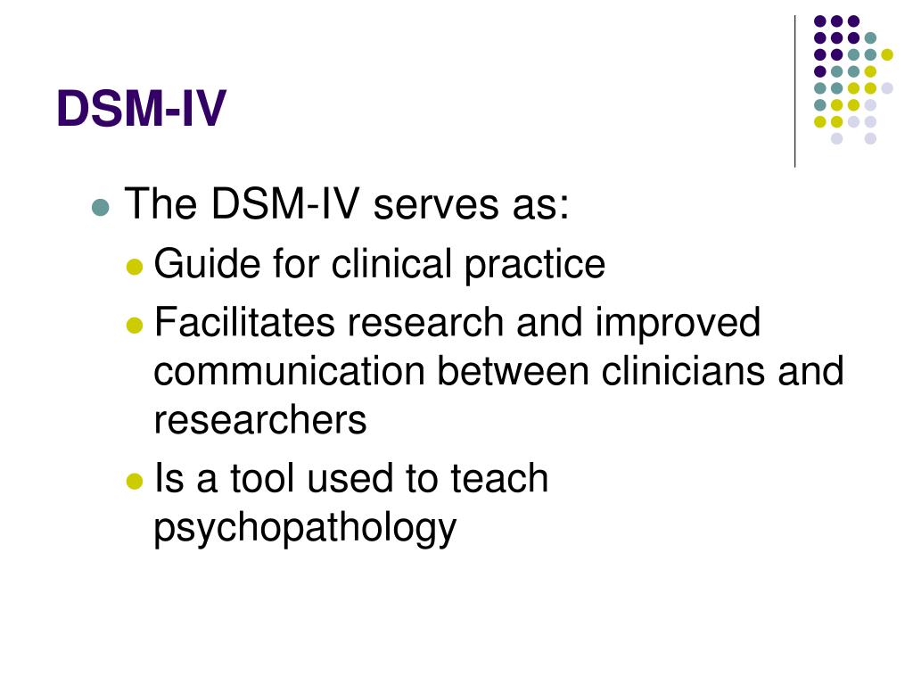 Ppt Introduction To The Dsm Iv And Psychological Testing Powerpoint
