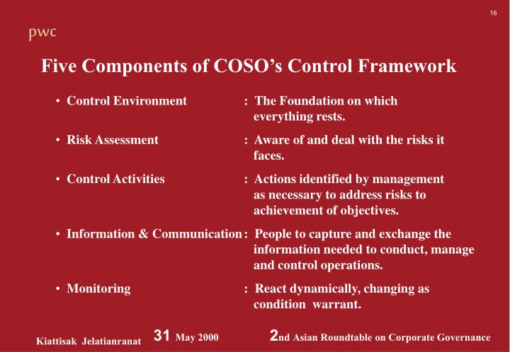 PPT - Board responsibility for internal control and risk management ...
