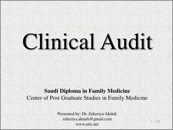 PPT - Clinical Audit PowerPoint Presentation, free download - ID:486094