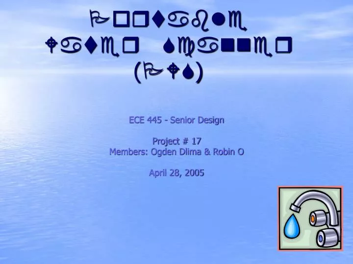 PPT - Portable Water Scanner ( PWS ) PowerPoint Presentation, free ...