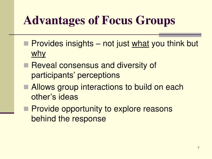 PPT - Conducting a Focus Group PowerPoint Presentation - ID:486623