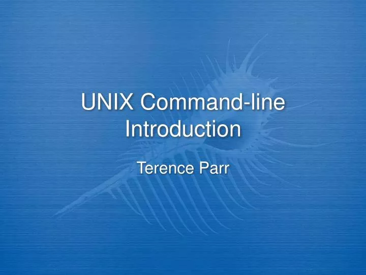 Ppt Unix Command Line Introduction Powerpoint Presentation Free 5646