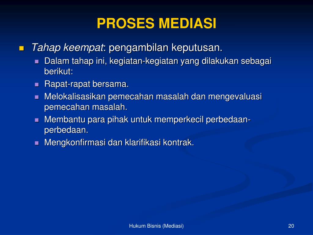 PPT - Mediasi Sebagai Salah Satu Alternatif Penyelesaian Sengketa di ...