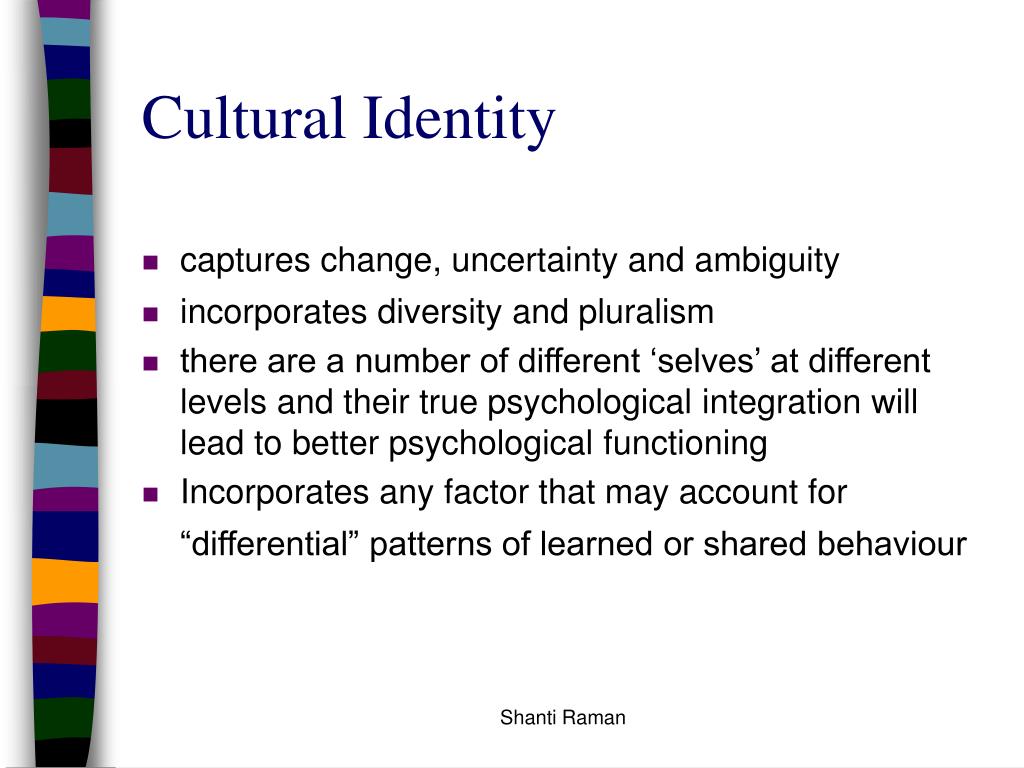 PPT - Culture, Identity and Wellbeing in Children and Young People ...