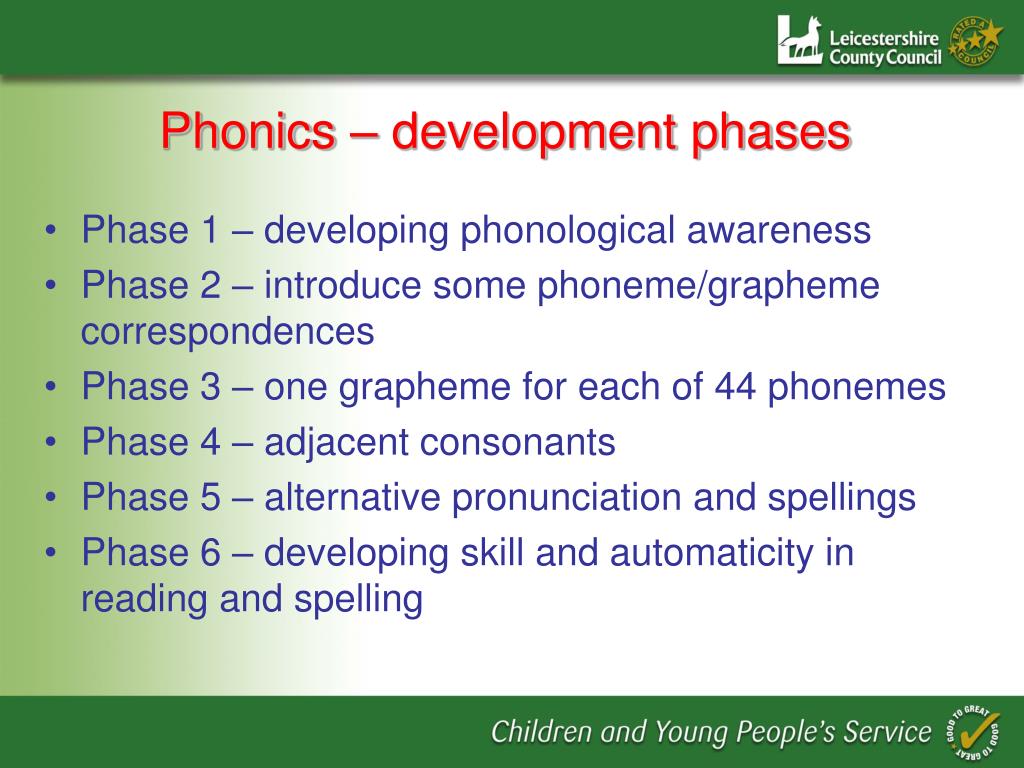 Ppt Early Reading And Phonics Powerpoint Presentation Free Download