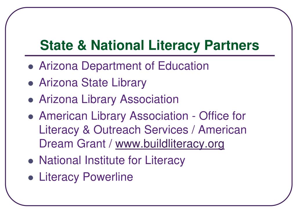 PPT - Adult Literacy Services @ Your Library PowerPoint Presentation ...