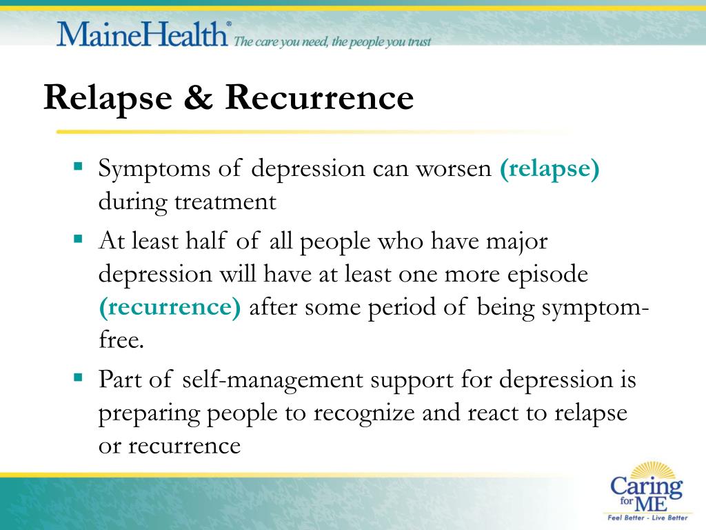 PPT - Self-Management & Care Management in the Treatment of Depression ...