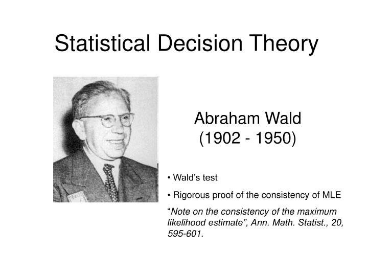PPT - Statistical Decision Theory PowerPoint Presentation - ID:490243