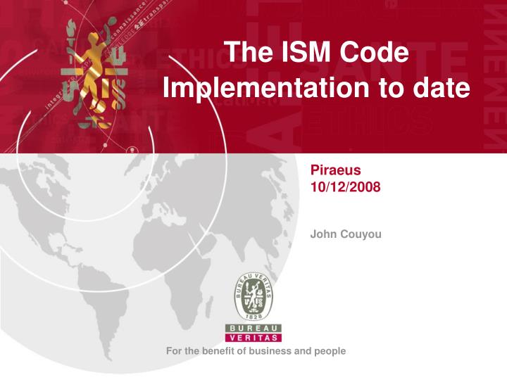 PPT - The ISM Code Implementation to date PowerPoint Presentation, free ...