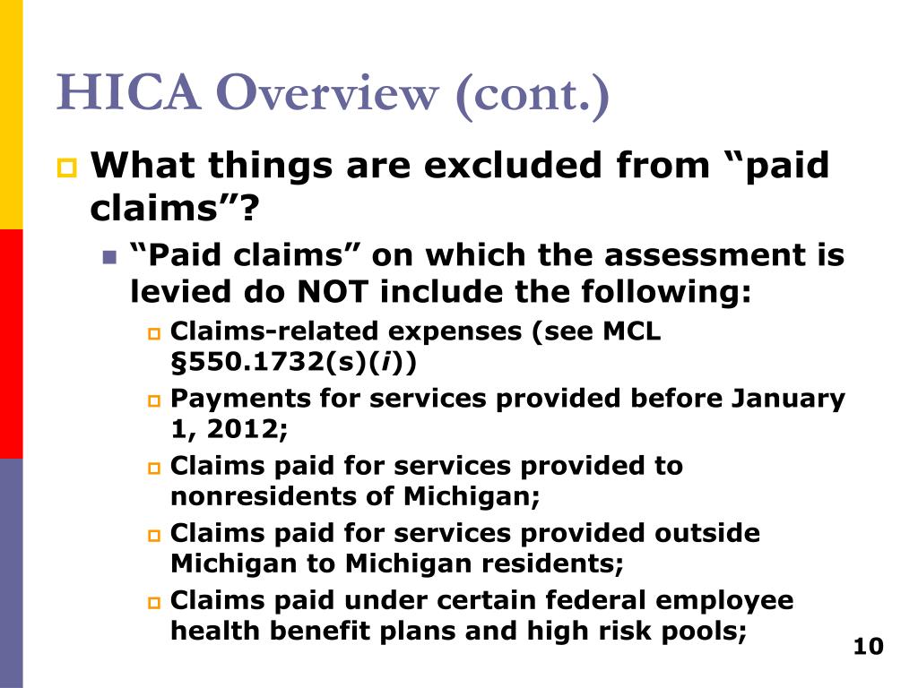 PPT - Health Insurance Claims Assessment (HICA) PowerPoint Presentation ...