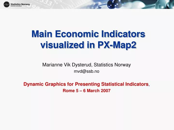 PPT - Main Economic Indicators visualized in PX-Map2 PowerPoint Presentation - ID:49075