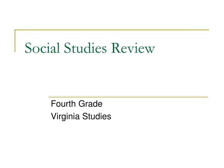 PPT - Social Studies Review PowerPoint Presentation, free download - ID ...