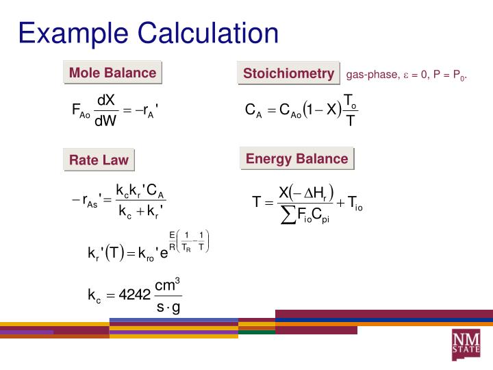 PPT - Ch E 542 - Intermediate Reactor Analysis & Design PowerPoint ...