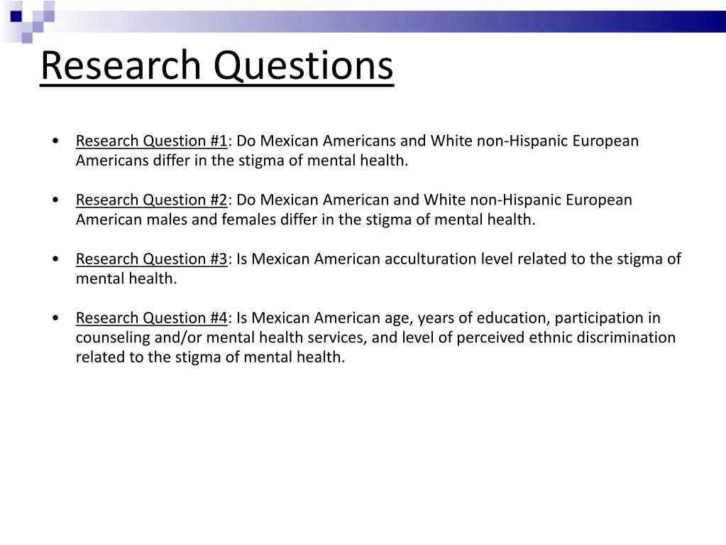 PPT - Perceptions of Mental Health Stigma and Discrimination in a ...