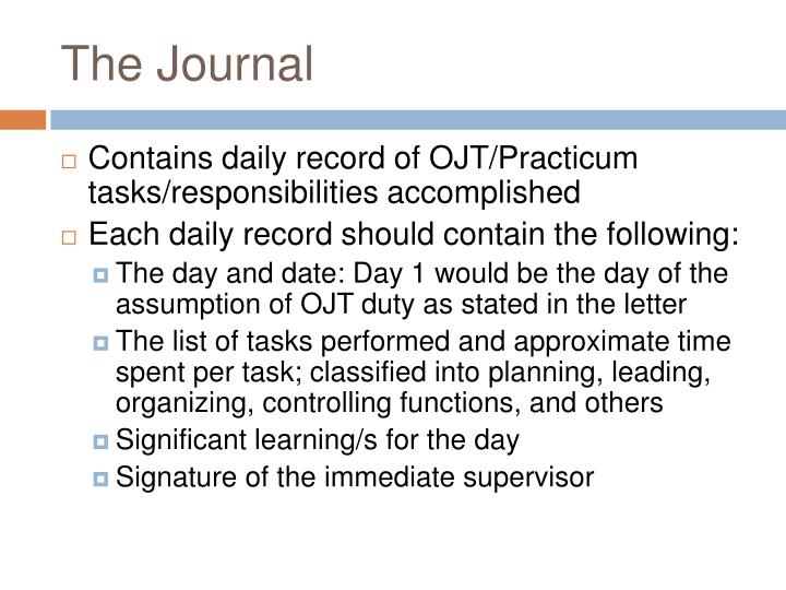 PPT - ON THE JOB TRAINING (OJT) PowerPoint Presentation - ID:491977