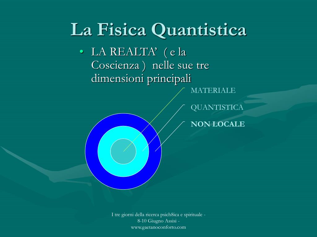 PPT - Coscienza Quantistica e Guarigione La Fisica Quantistica e la ...
