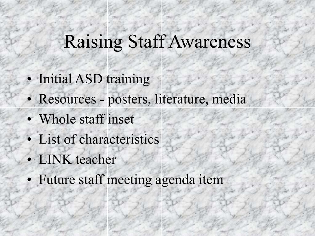 PPT - ‘Raising staff awareness and conducting a school audit in a large ...