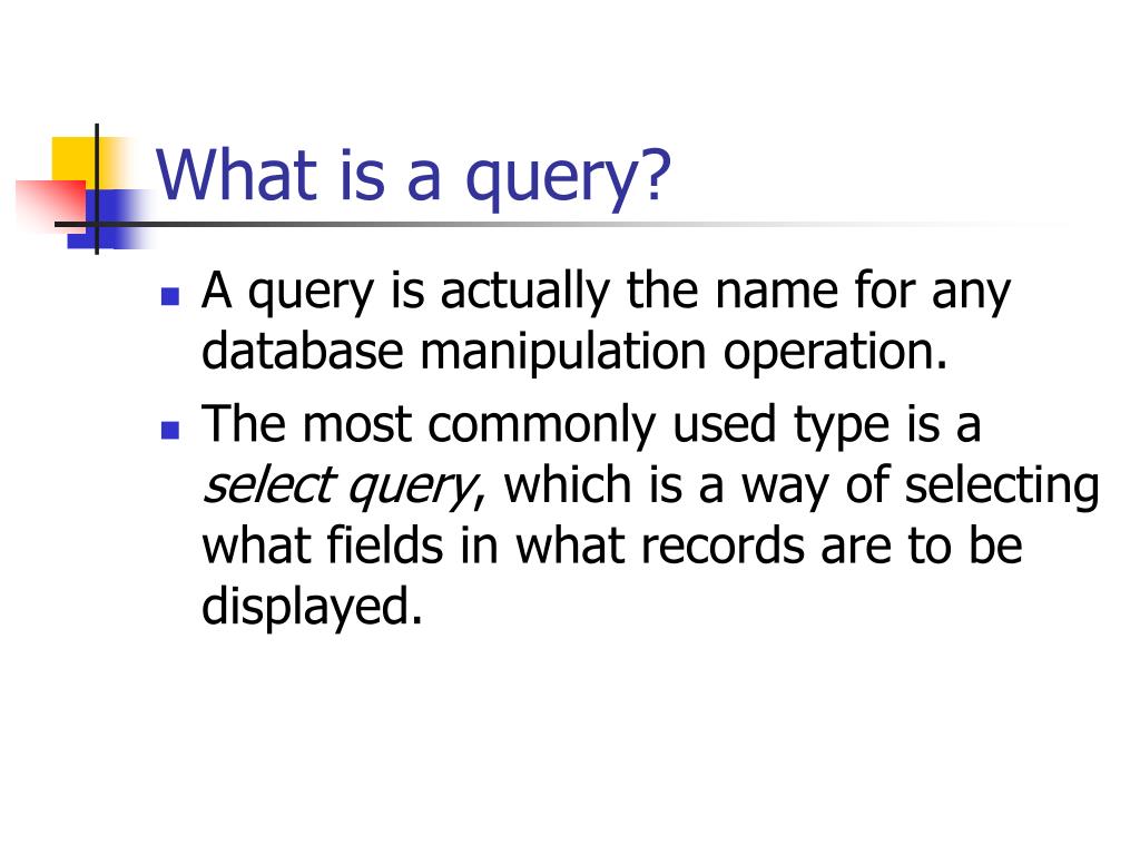 PPT Queries PowerPoint Presentation Free Download ID 494135