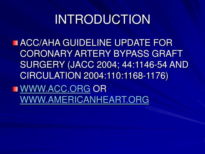PPT - CABG GUIDELINES PowerPoint Presentation - ID:494196
